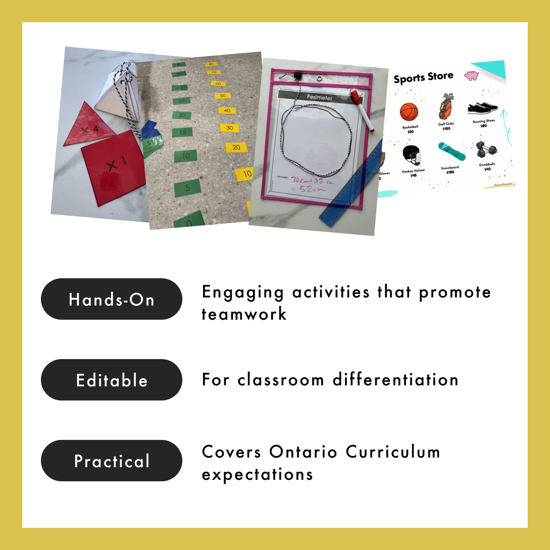 Grade 3 Ontario Math Curriculum | FULL-YEAR Math Centres | Activities ...