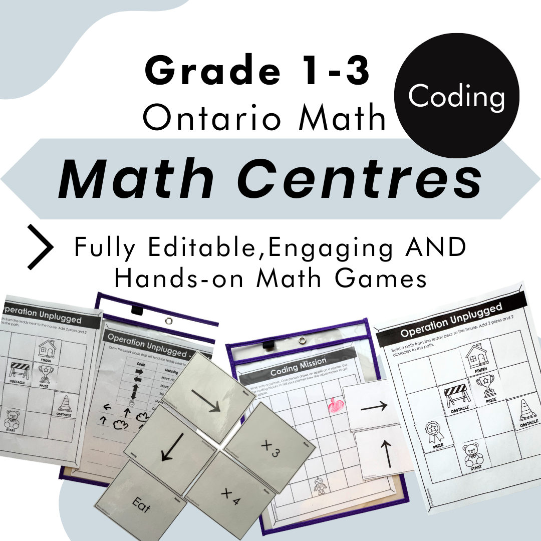 Grade 1 2 3 Ontario Math Centres | Coding | Google Slides – My Call to ...