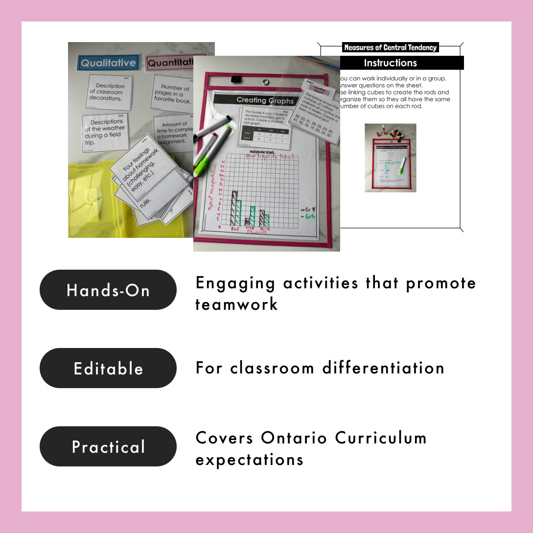 Grade 4 Ontario Math Centres | Data Literacy | Google Slides – My Call ...