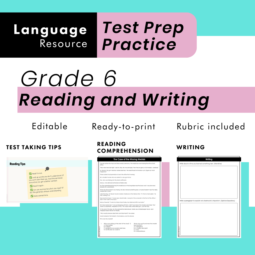 Grade 6 Language Curriculum | Reading and Writing | Provincial State T ...