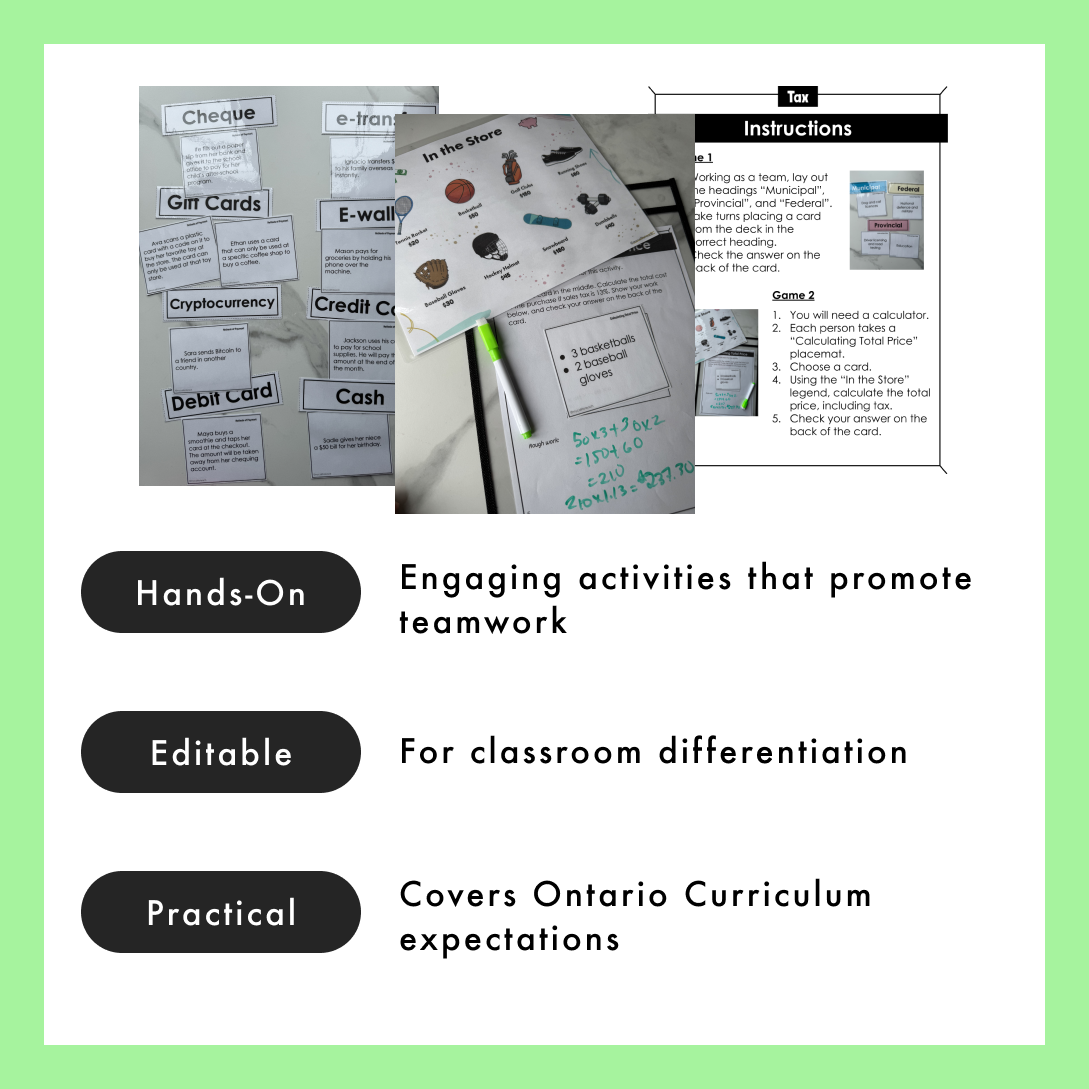 Grade 5 Ontario Math Centres | Financial Literacy | Google Slides – My ...