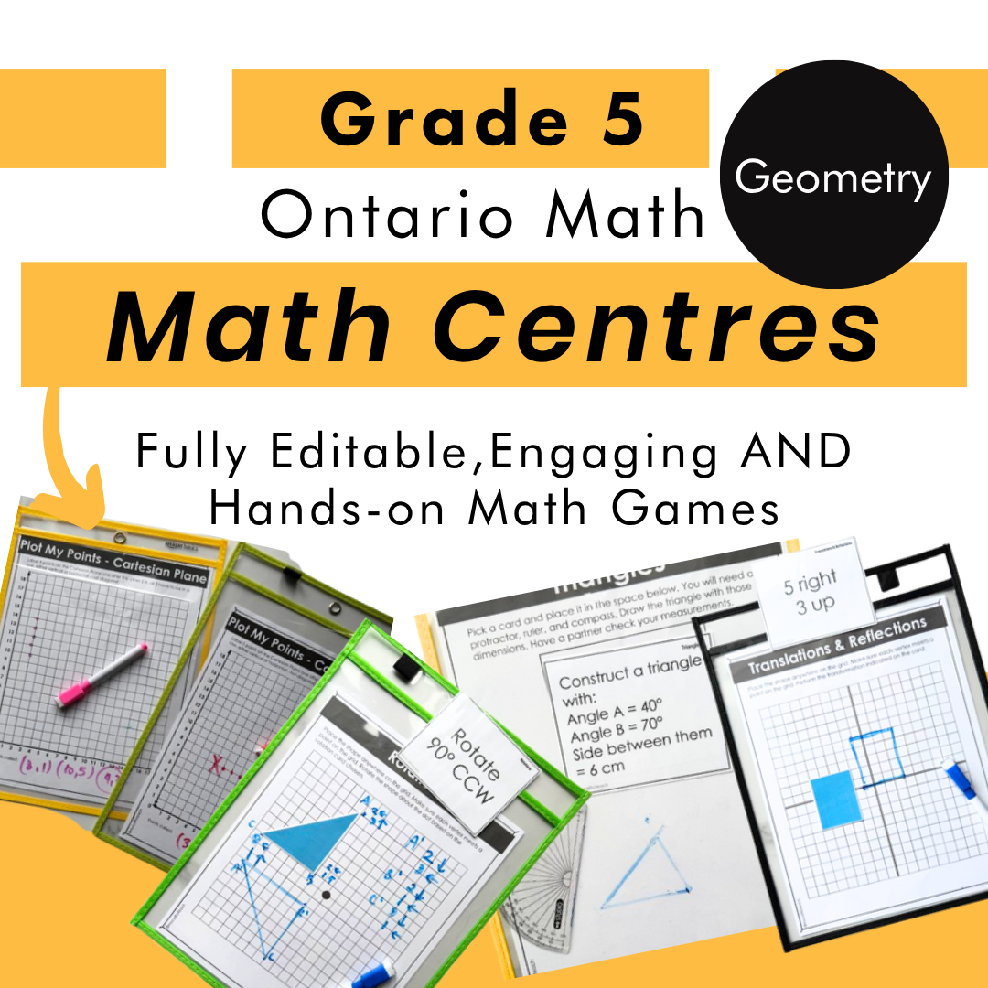 Grade 5 Ontario Math Centres | Geometry | Google Slides – My Call to Teach