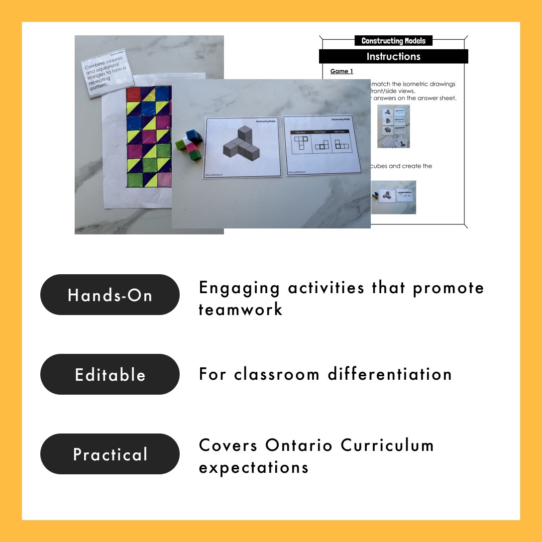 Grade 8 Ontario Math Centres | Geometry | Google Slides – My Call to Teach