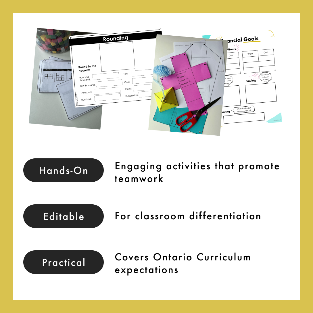 Grade 6 Ontario Math Curriculum | FULL-YEAR Math Centres | Activities ...