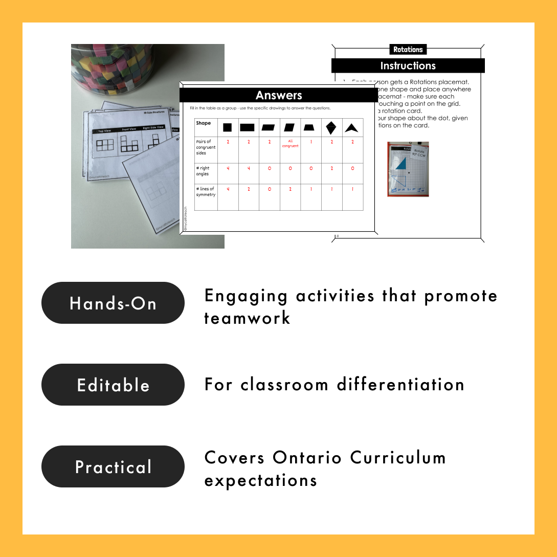 Grade 6 Ontario Math Centres | Geometry | Google Slides – My Call to Teach