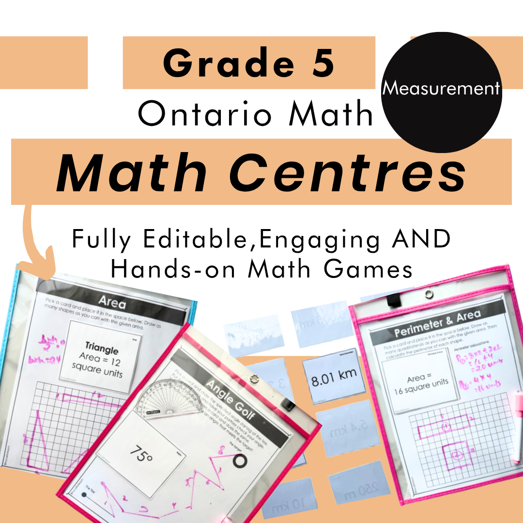 Grade 5 Ontario Math Centres | Measurement | Google Slides – My Call to ...