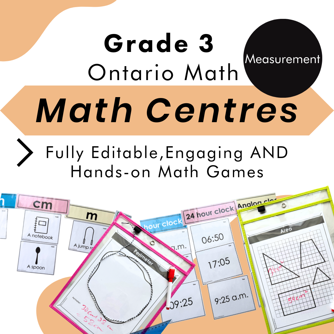 Grade 3 Ontario Math Centres | Measurement | Google Slides – My Call to ...