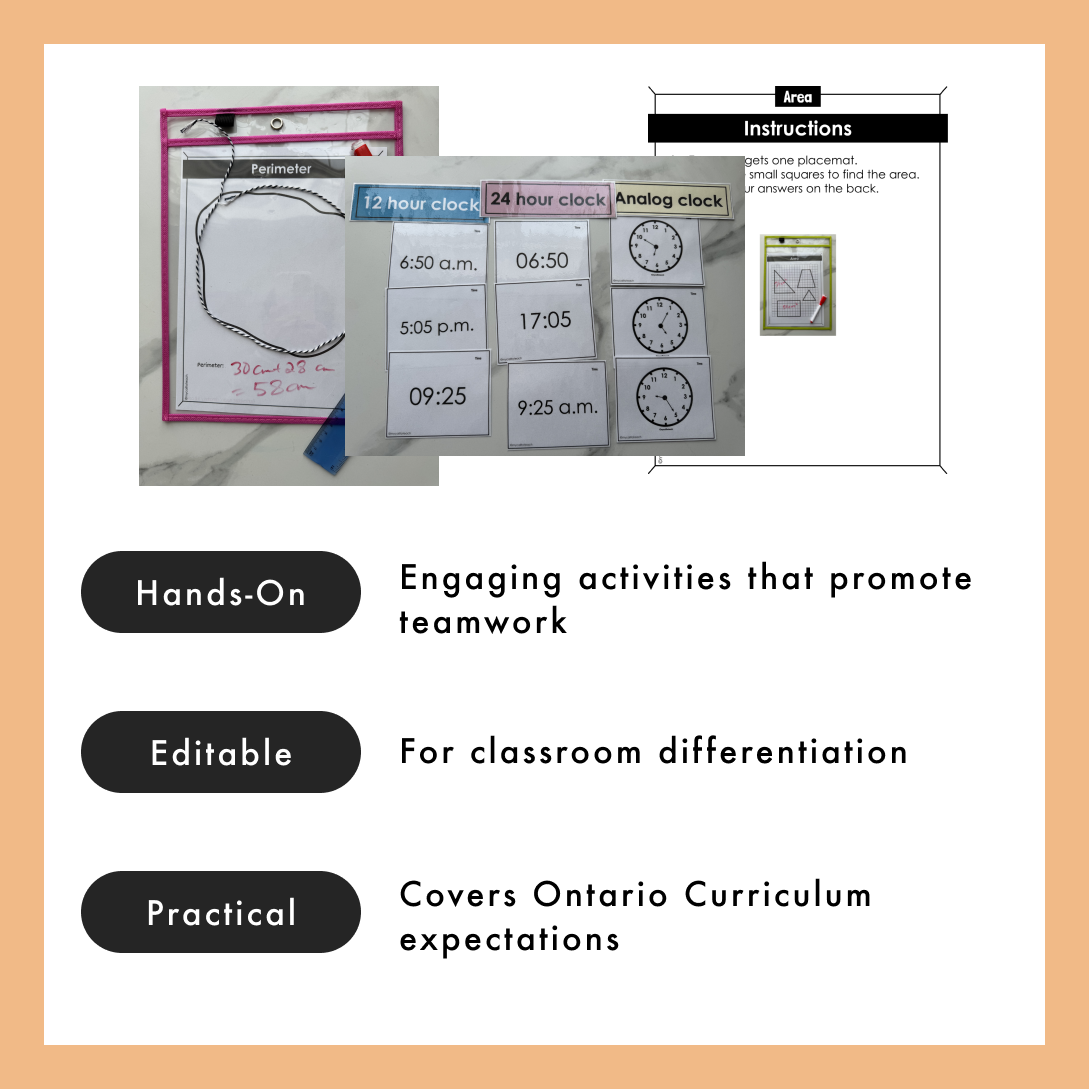 Grade 3 Ontario Math Centres | Measurement | Google Slides – My Call to ...