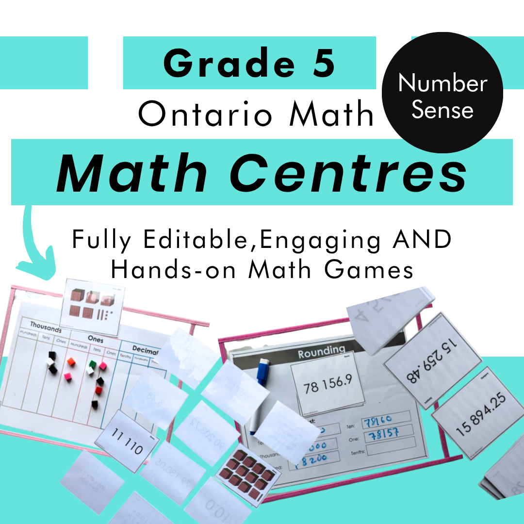 Grade 5 Ontario Math Centres | Number Sense | Google Slides – My Call ...