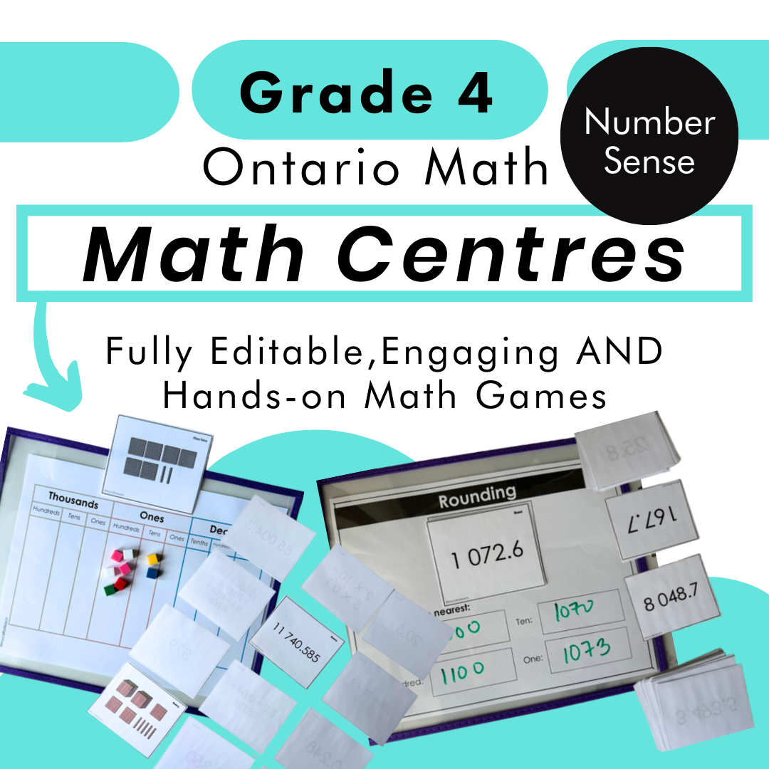 Grade 4 Ontario Math Centres | Number Sense | Google Slides – My Call ...
