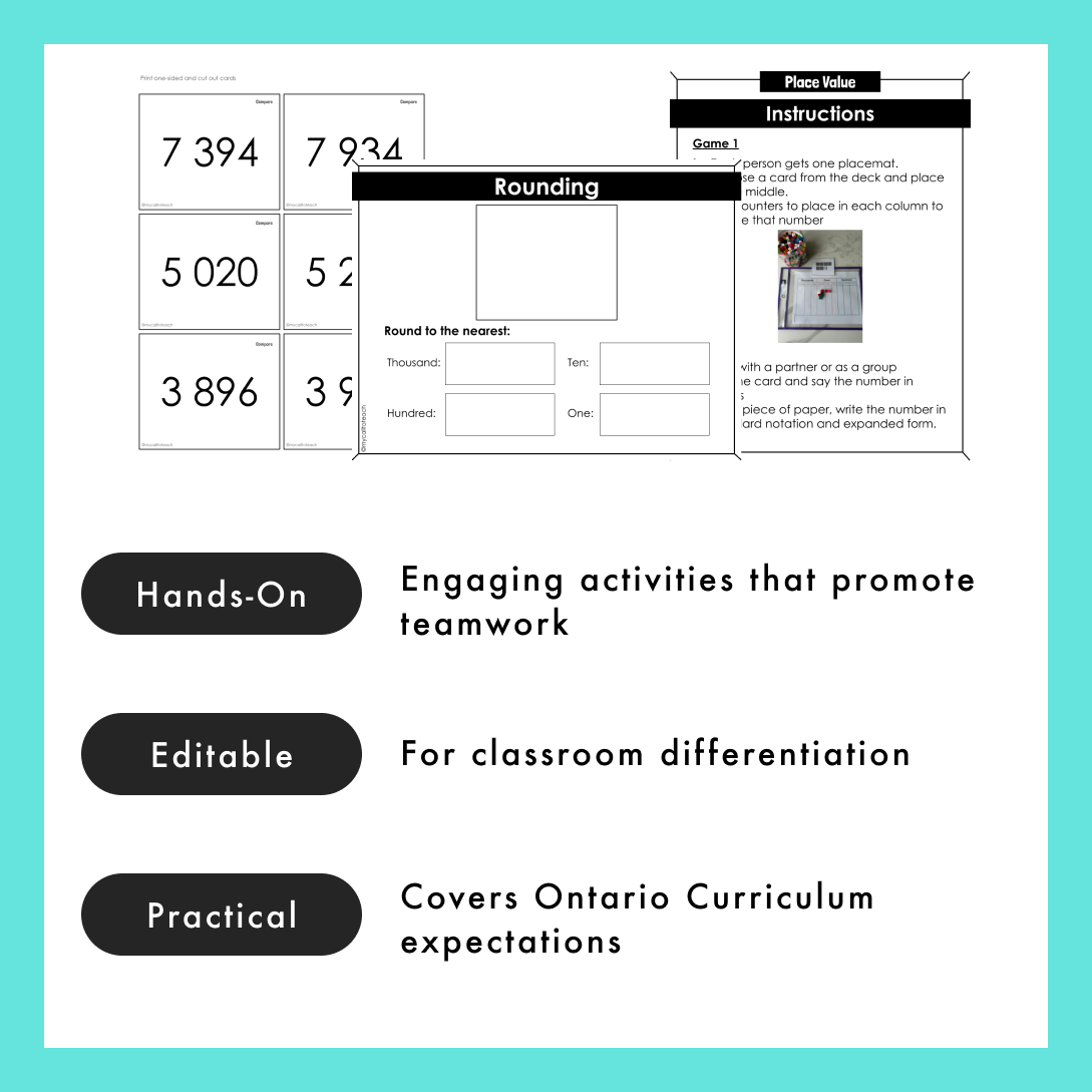 Grade 4 Ontario Math Centres | Number Sense | Google Slides – My Call ...