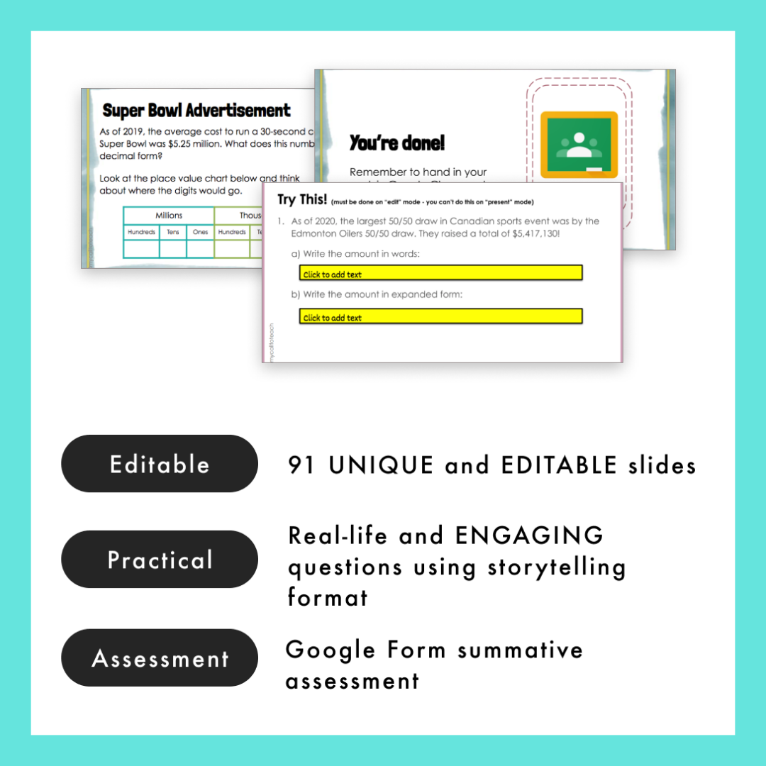 Grade 6 Ontario Math Curriculum | Number Sense | Digital Google Slides ...