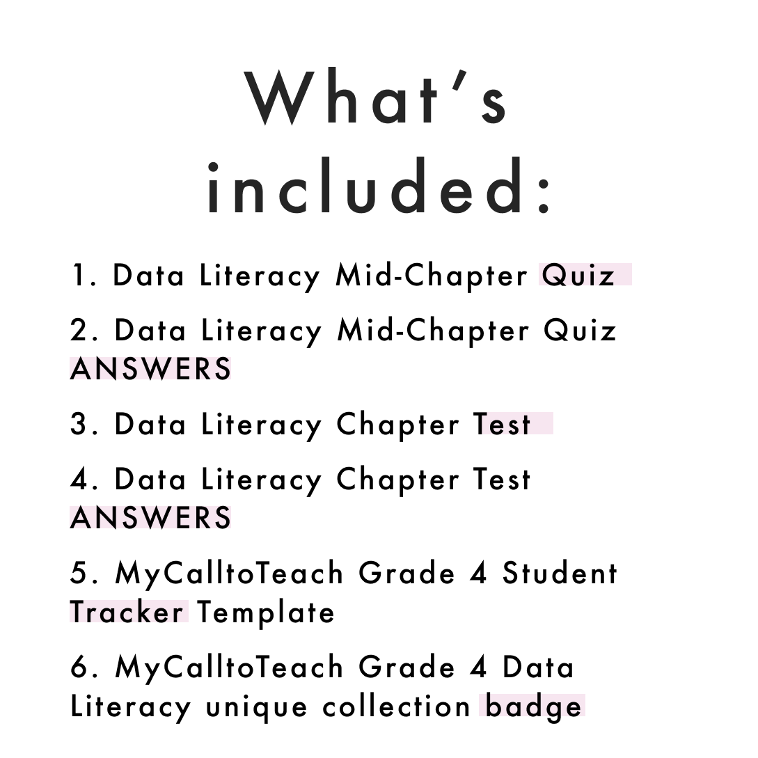 Grade 4 Ontario Math Assessments | Data Literacy | PDF and Google Slid ...