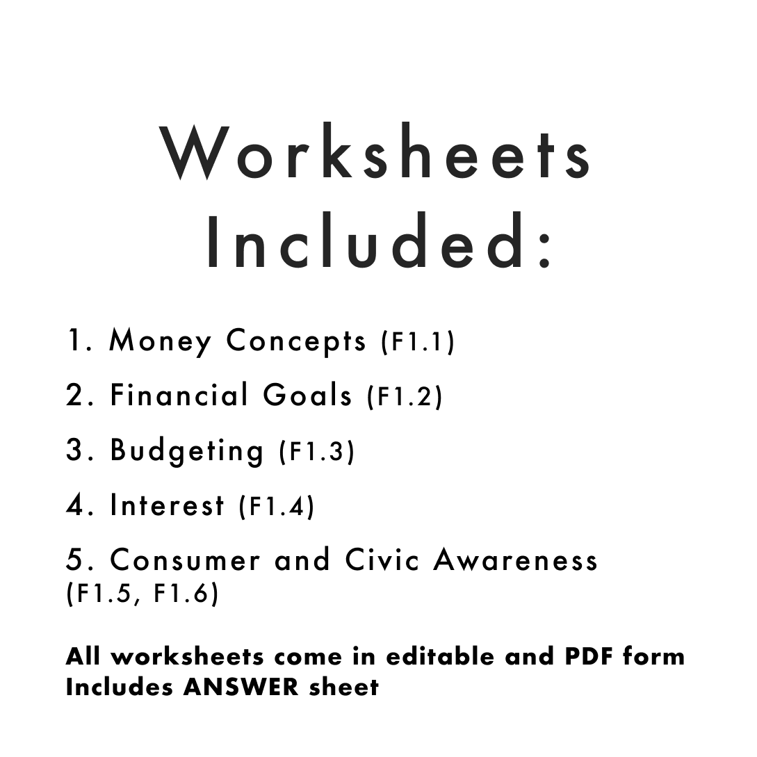 Grade 8 Ontario Math Worksheets | Financial Literacy | PDF and Google ...