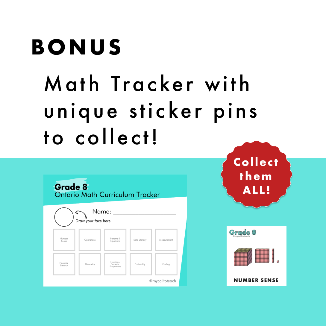 Grade 8 Ontario Math Assessments | Number Sense | PDF and Google Slide ...