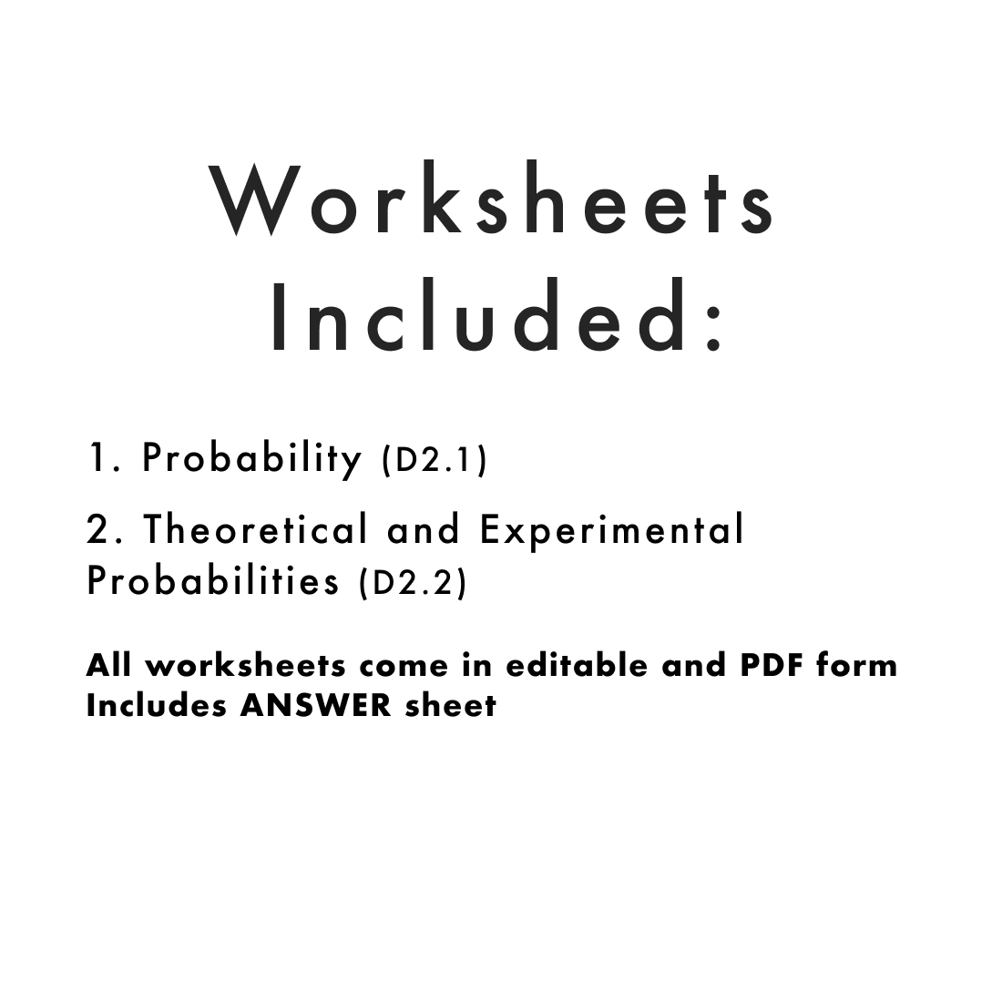 Grade 6 Ontario Math Worksheets | Probability | PDF and Google Slides ...