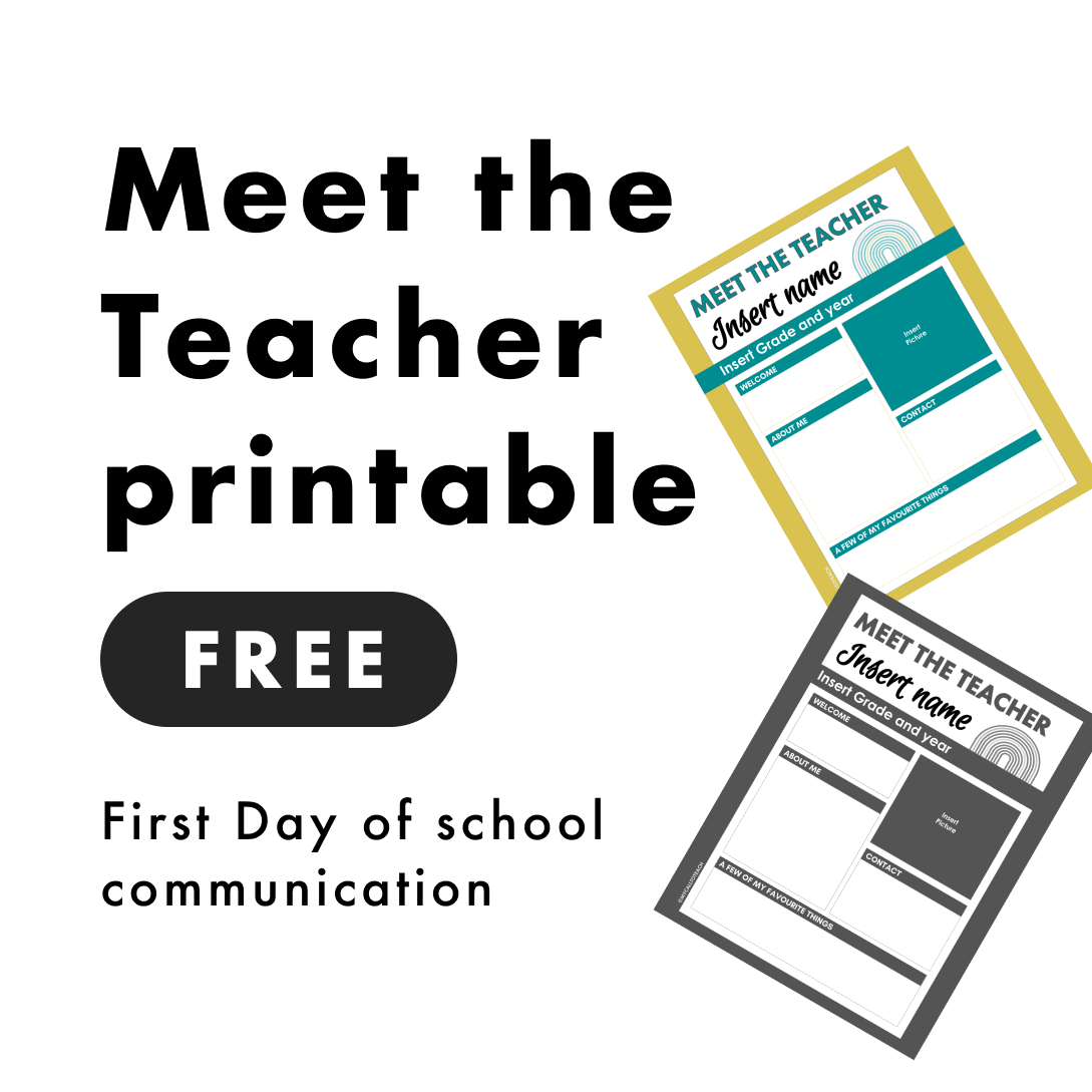 Back to School Meet the Teacher FREE Template – My Call to Teach