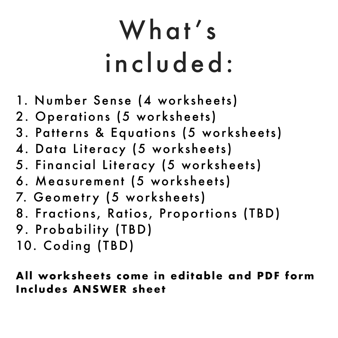 Grade 8 Ontario Math Curriculum | FULL-YEAR Worksheet Bundle | All Exp ...