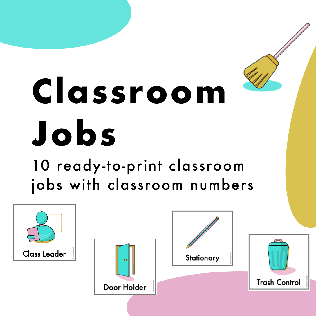 Classroom Jobs for Class Roles - Effective Classroom Management and Or ...