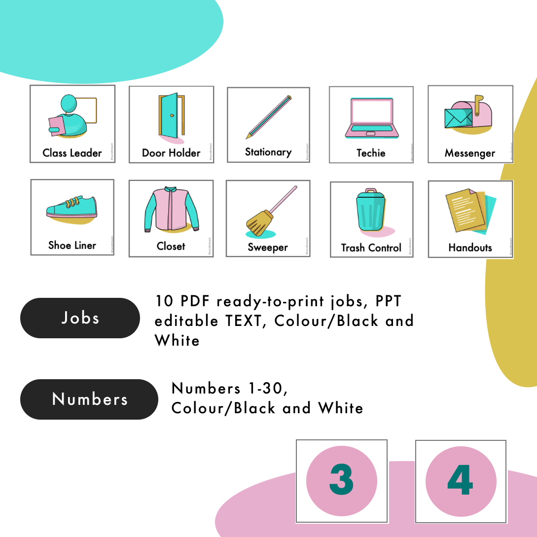 Classroom Jobs for Class Roles - Effective Classroom Management and Or ...