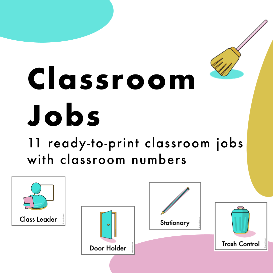 Classroom Jobs for Class Roles - Effective Classroom Management and Or ...