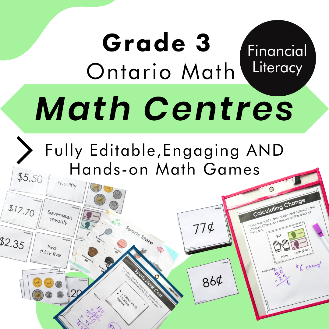 Grade 3 Ontario Math Centres | Financial Literacy | Google Slides – My ...