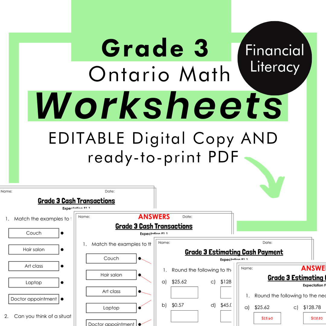 Grade 3 Ontario Math Financial Literacy Worksheets PDF Editable Goog grade-3-ontario-math-financial-literacy-worksheets-pdf-editable-goog