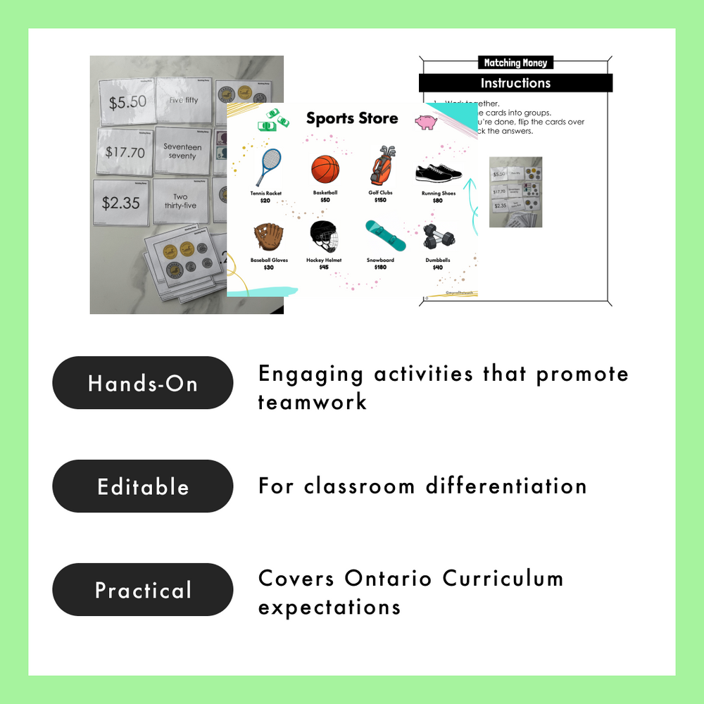 Grade 3 Ontario Math Centres | Financial Literacy | Google Slides – My ...