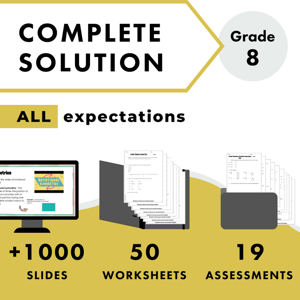 Grade 8 Ontario Math COMPLETE SOLUTION All Expectations My Call To Grade 8 Ontario Math COMPLETE SOLUTION All Expectations My Call To