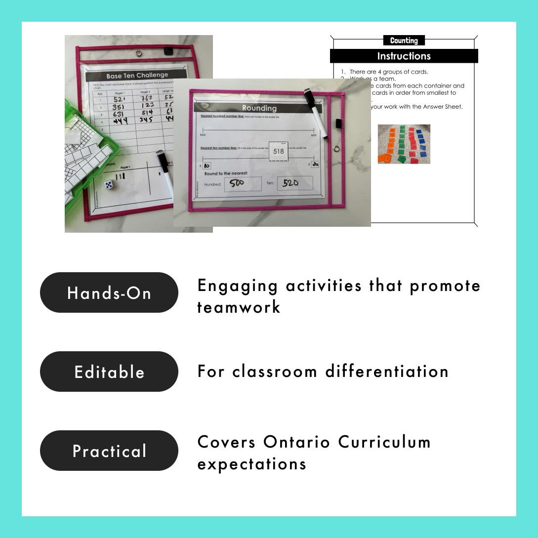 Grade 3 Ontario Math Centres | Number Sense | Google Slides – My Call ...