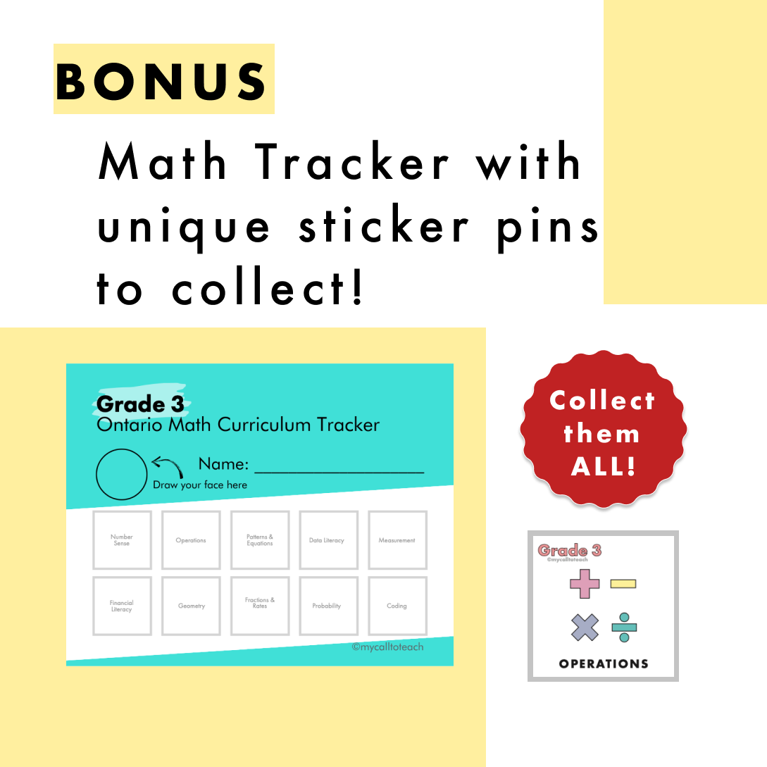 Grade 3 Ontario Math Assessments | Operations | PDF and Google Slides ...