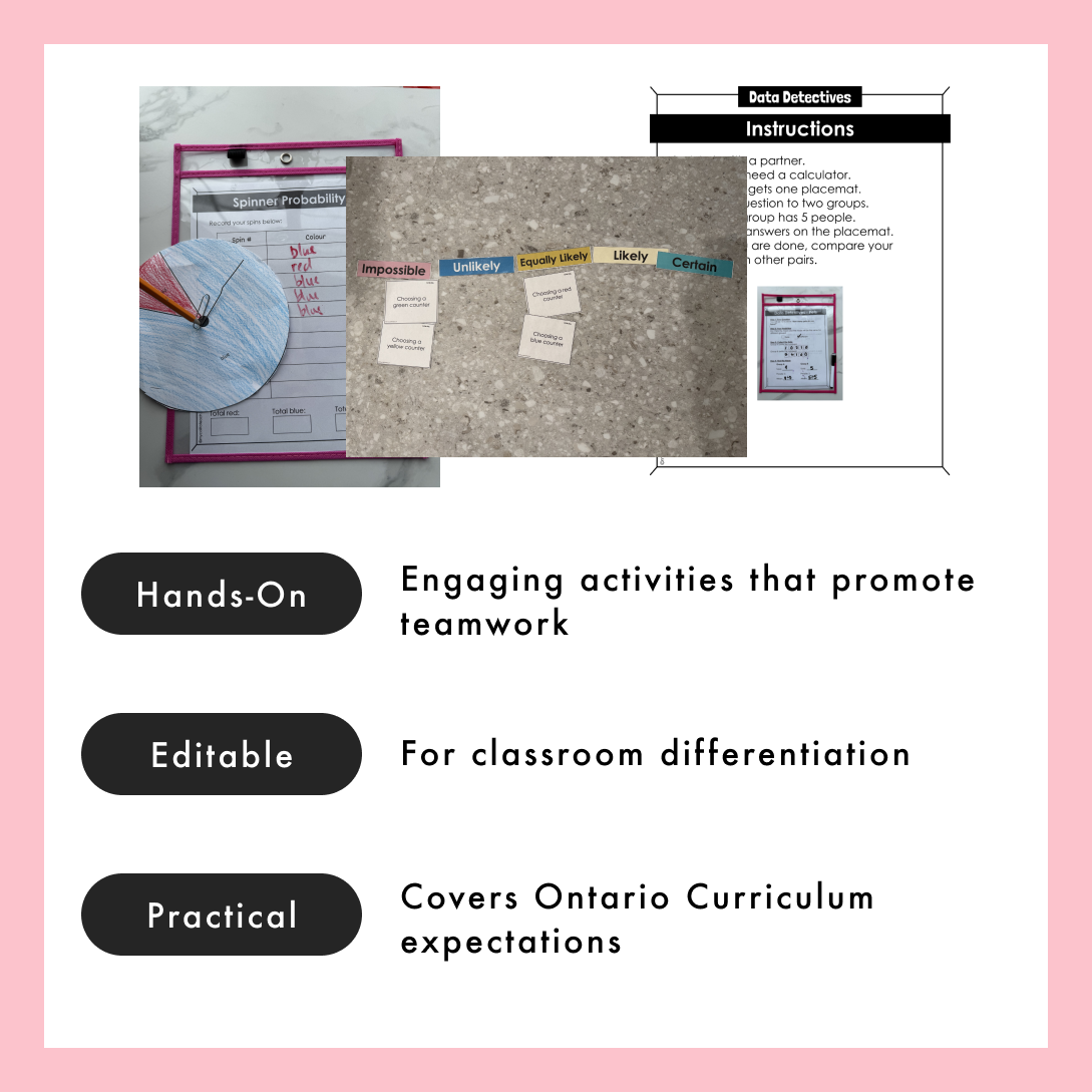 Grade 3 Ontario Math Centres | Probability | Google Slides – My Call to ...