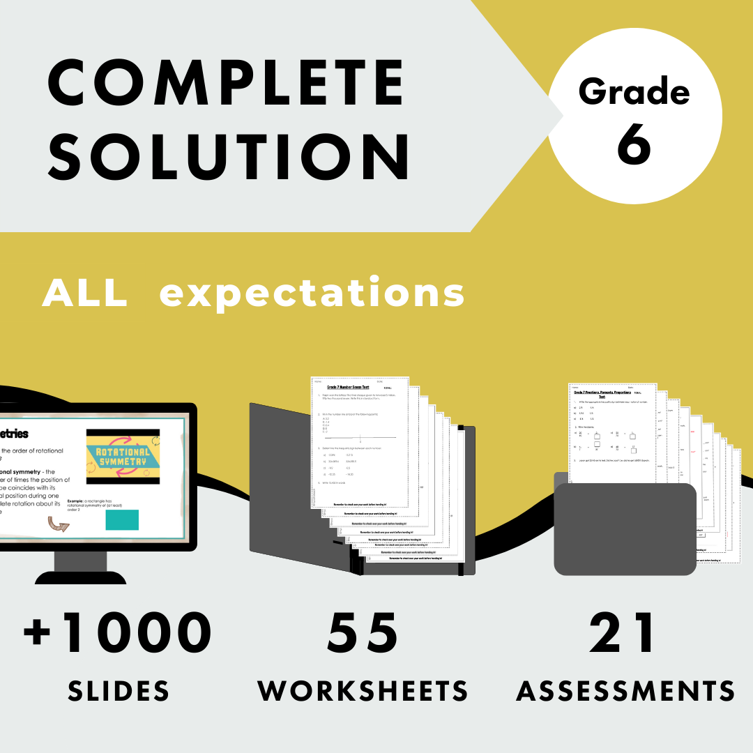 Grade 6 Ontario Math COMPLETE SOLUTION – My Call to Teach
