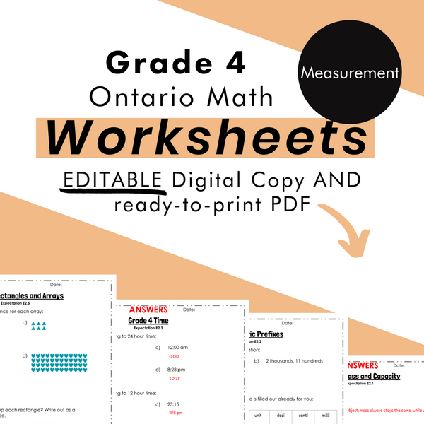 Grade 8 Math Worksheets Ontario Grade 8 Ontario Math Patterns
