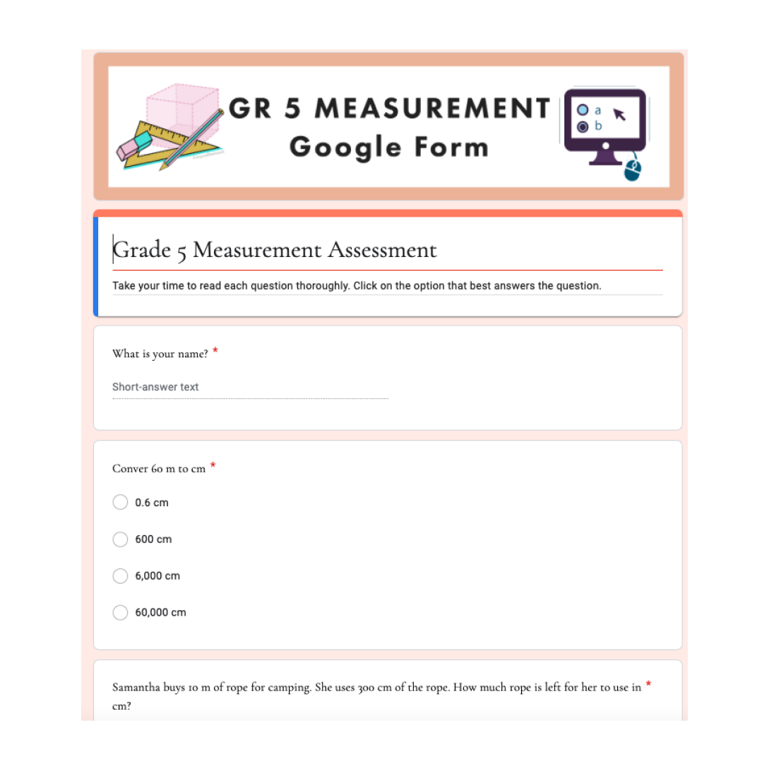 Grade 5 Ontario Math Curriculum | Measurement | Digital Google Slides ...