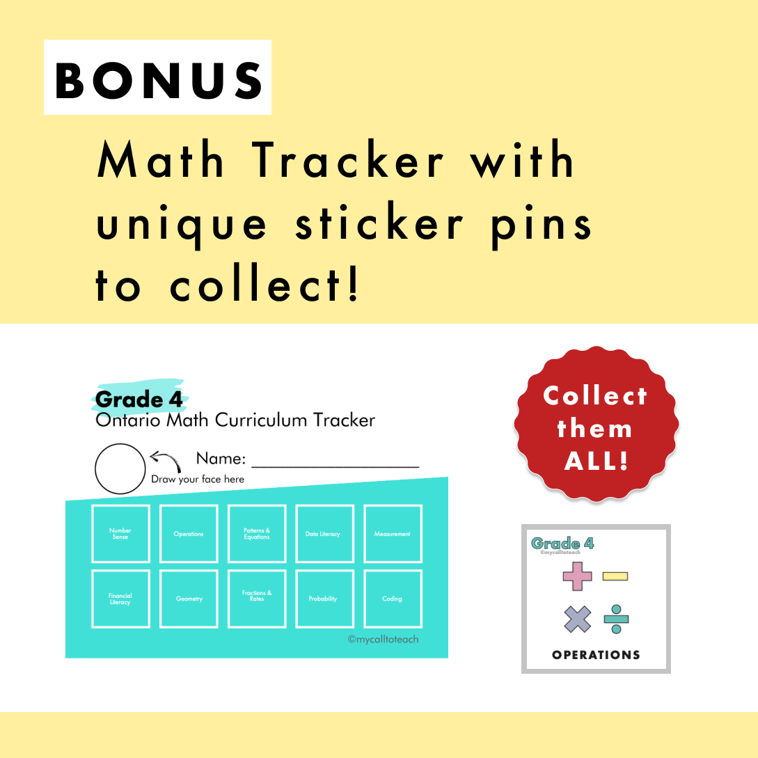 Grade 4 Ontario Math Assessments | Operations | PDF and Google Slides ...